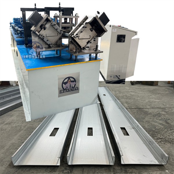Quality “2 In 1 6 Inch C Stud & U Track Roll Forming Machine PLC Quick Size Change C Purlin U Wall Track Cold Roll Former Galvanized PPGI Light Gauge Steel Framing Making Equipment For America ” for sale