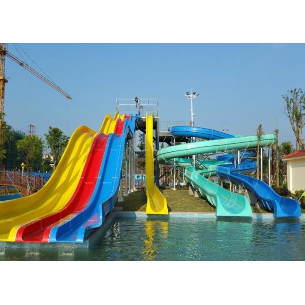 Quality Adult Or Children Combined Spiral Water Slide / Water Park Equipment for sale
