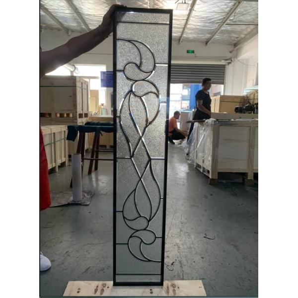 Quality All Diamond Beveled Entry Door Glass With Patina Caming for sale