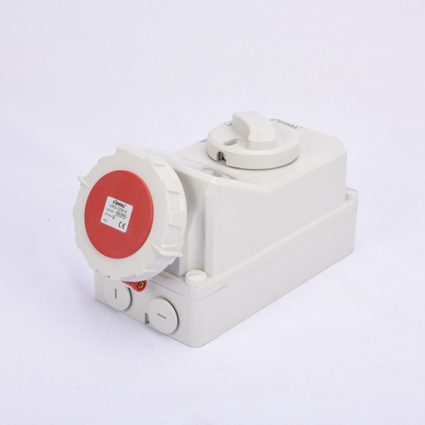Quality 380V 4P IP67 Waterproof Interlocked Switch Socket IEC Standard for sale