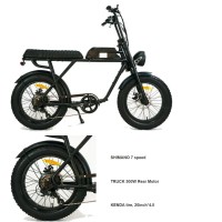 Quality Max Load 120 KGS 2024 Adult Fat Wheel Full Suspension Electric Bike MT01 Retro for sale