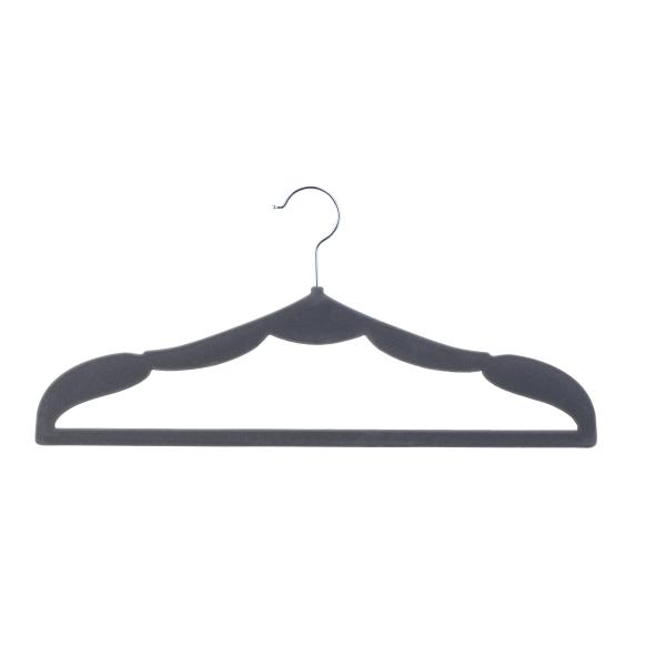 Quality Raised Shoulders 44.5cm Velvet Space Saving Hangers for sale
