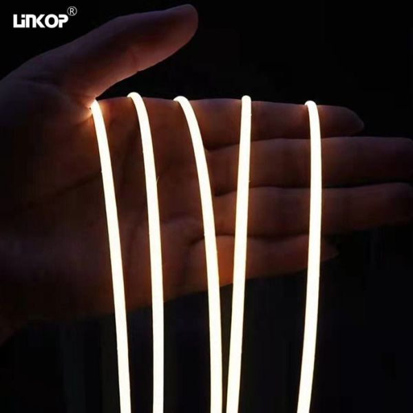 Quality Cutting Flexible Cob Led Strip 3mm 5mm 90 Ra Single Color Linear Light for sale