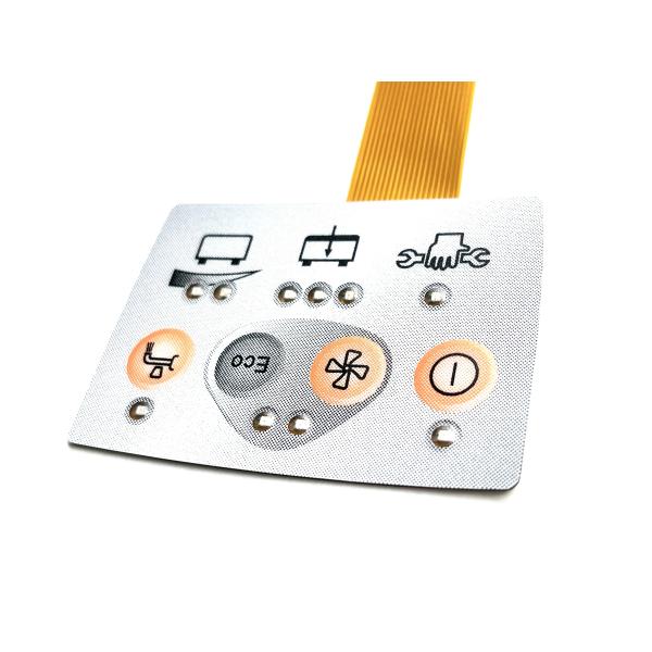 Quality Polymide Copper Flex Circuit Membrane Graphic Overlay With LED Sealed And Gradient Printing for sale
