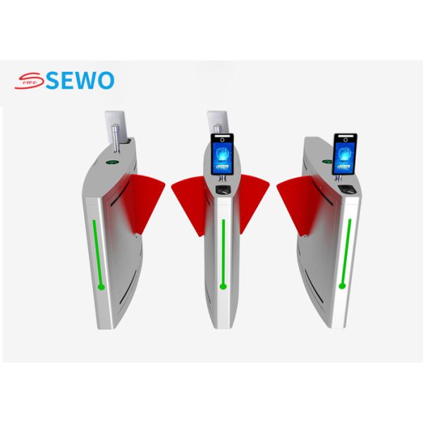 Quality Automatic Flap Barrier Turnstile Gate For Gym Pedestrian Access Control for sale