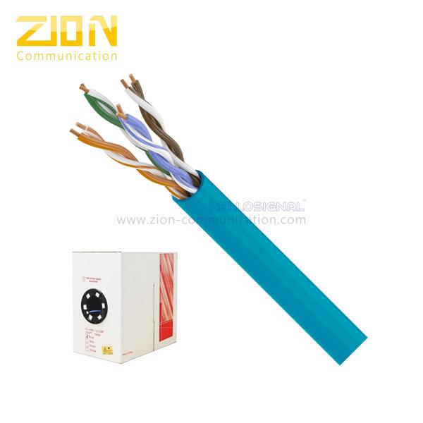 Quality UTP CAT5E Network Cable 24 AWG 4 Pairs Solid Bare Copper for Gigabit Ethernet for sale