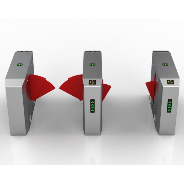 Quality Security Flap Turnstile Gate Barrier Access Control System 550mm Passage Width for sale
