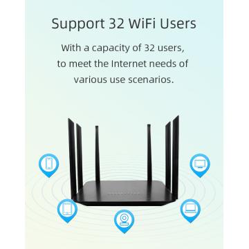 Quality AC1200 Dual Band Wifi 4g Lte Router Gigabit Wireless Internet CPE For Home VPN for sale