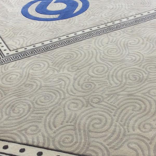 Quality Home Handmade Tufting White Color Carpet and Rug with Custom Design from Wool for sale