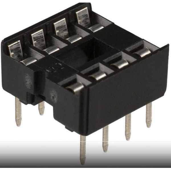 Quality A 08-LC-TT DIP Connector Row Spacing 8 Pin Ic Socket 0.3" Tin Through Hole for sale
