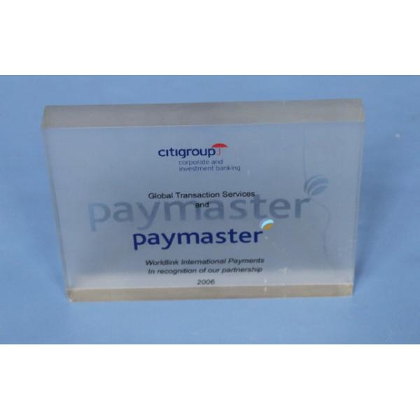 Quality Fashion Shape Acrylic Craft For Paperweght for sale