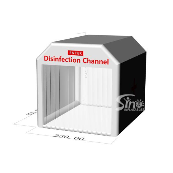 Quality Fast Setup Portable Sterilisation Inflatable Disinfection Channel Tent For Intalling Emergency Sanitizing Spray System for sale