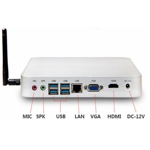Quality Mini PC Box Core I3 Advertising 4k Media Player Box Wifi Network White Color for sale