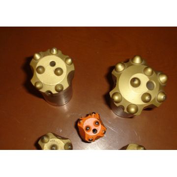 Quality Tungsten Carbide Rock Drill Bit , Ballistic Standard Thread Button Bit for sale