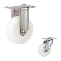 China 130kg 125mm Nylon Rigid 304 Stainless Steel Casters Medium Duty factory