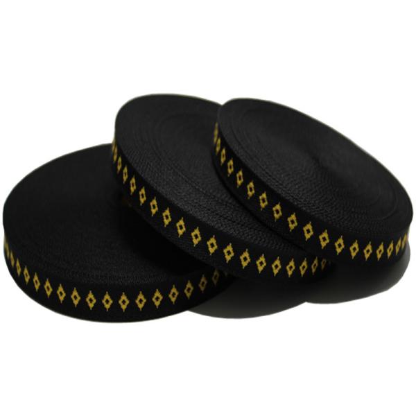 Quality Custom Logo Narrow Polyester Jacquard Tape For Cloth Bags for sale