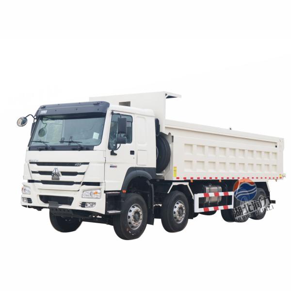 Quality HOWO 8 * 4 Large Pump Self-unloading With 400 Horsepower Dump Truck     Skip Car   Tip Truck for sale