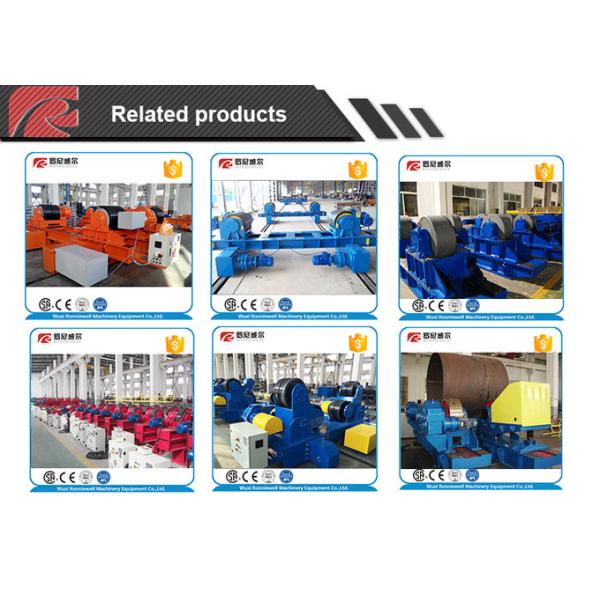 40T Tank Fabrication Fixed SAR Welding Turning Rolls Rubber Wheel 415V CE Approve 0