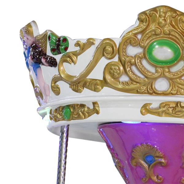 Quality Merry Go Round Mini Small Horse carousel 3 players horse kiddie rides carousel for sale