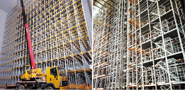 Four-Way Shuttle Pallet ASRS Room Temperature Warehouse Automatic Storage and Retrieval System Radio Shuttle Racking