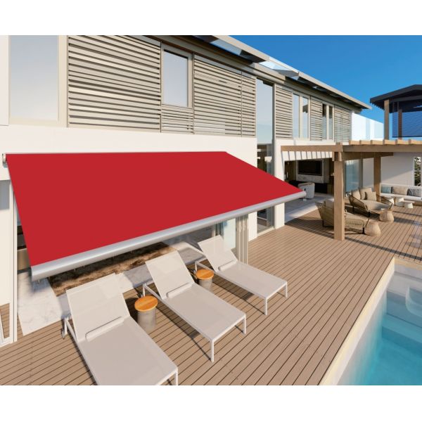 Quality Customizable Design Retractable Awning with Aluminum Frame and UV-Resistant Polyester for Outdoor Sunshade for sale