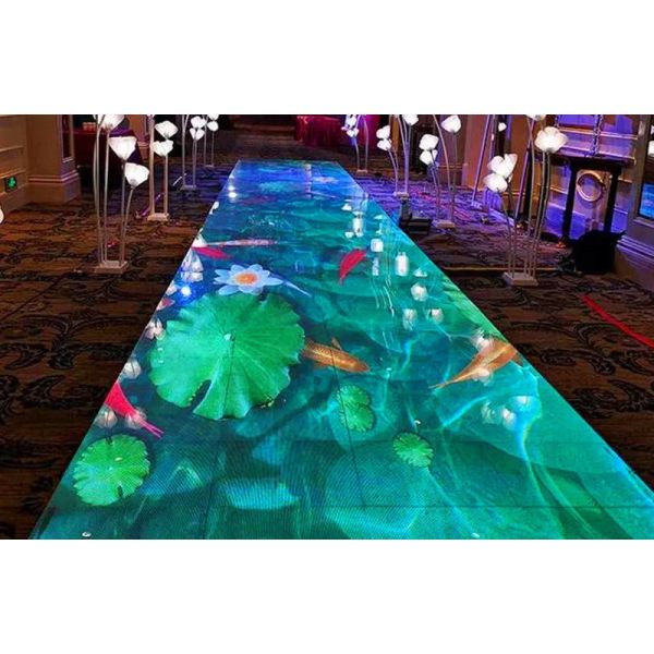 Quality P0.9 Dynamic Brightness Interactive Dance Floor Light Up Floor Panels for sale