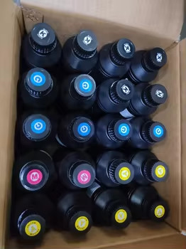 Quality UV Ink CMYK+V for Epson dx7/dx5/dx4 printer head 1L use for phone case leather for sale