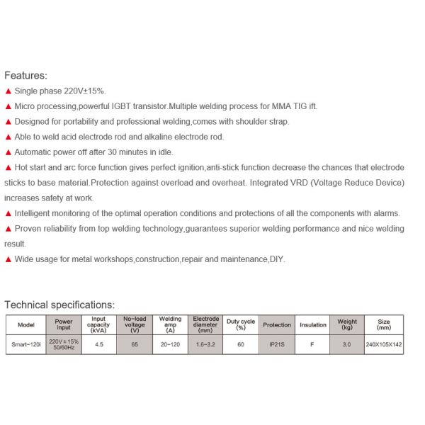 Quality Single Phase Welding Machine 120 Amp for sale