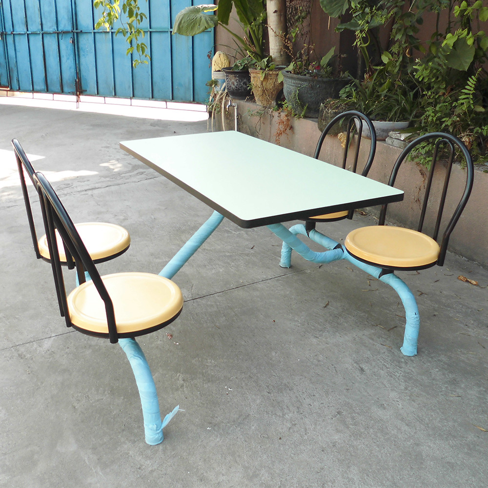 Quality 4 Person Reclining Rectangular Dining Table With Sturdy Metal Legs for sale