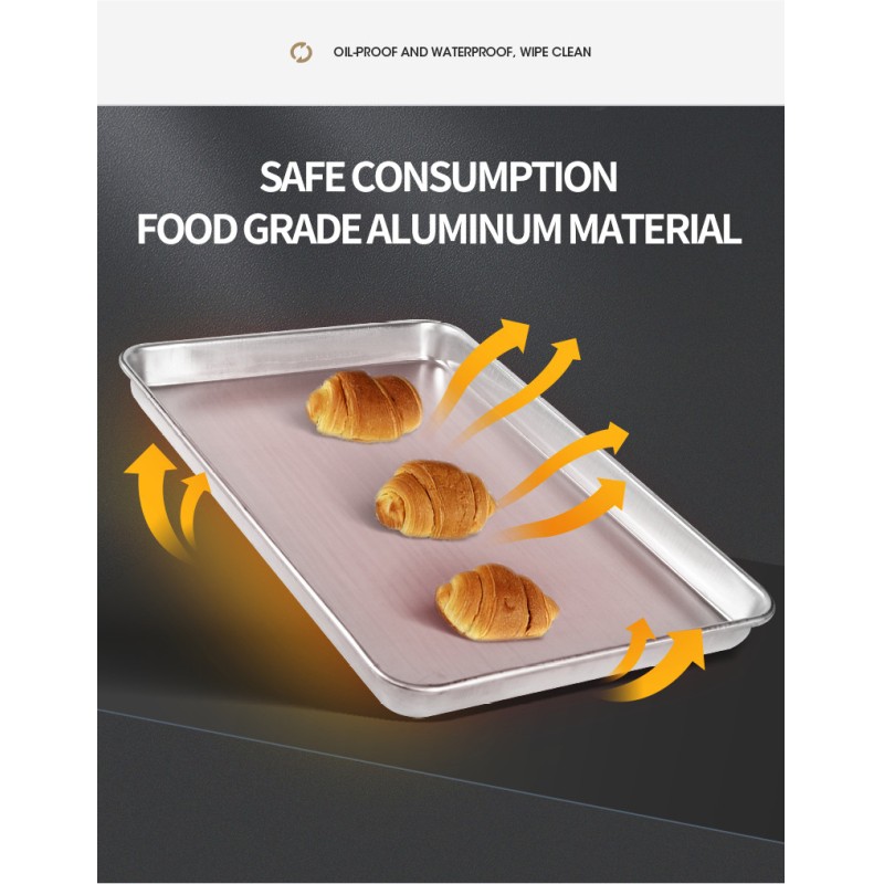 Aluminum Alloy Baking Bakery Tray with Custiomized Surface Treatment and Specifiction Pan Tray