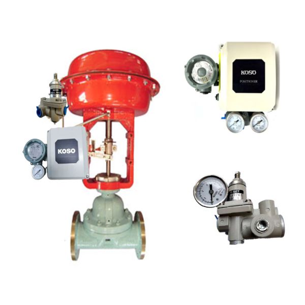 Quality Pressure Reducing Valve KOSO  PRF300 PRF400  And EPA 801 Valve Positioner With Chinese Brand Control Valve for sale