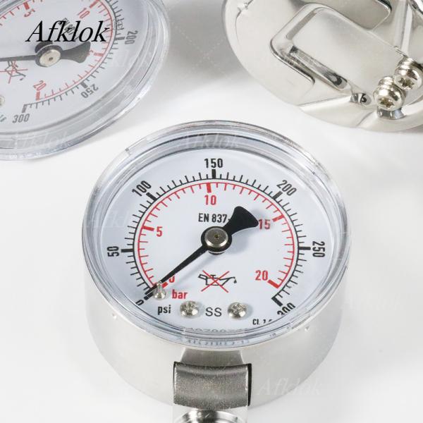 Quality 2.5% Accuracy Grade Pressure Gauges 50mm Sensord Length for Pharmaceutical for sale