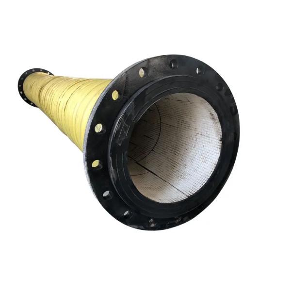 Quality South Africa Mining Ceramic Lined Hose Black with Clamps Coupling for sale