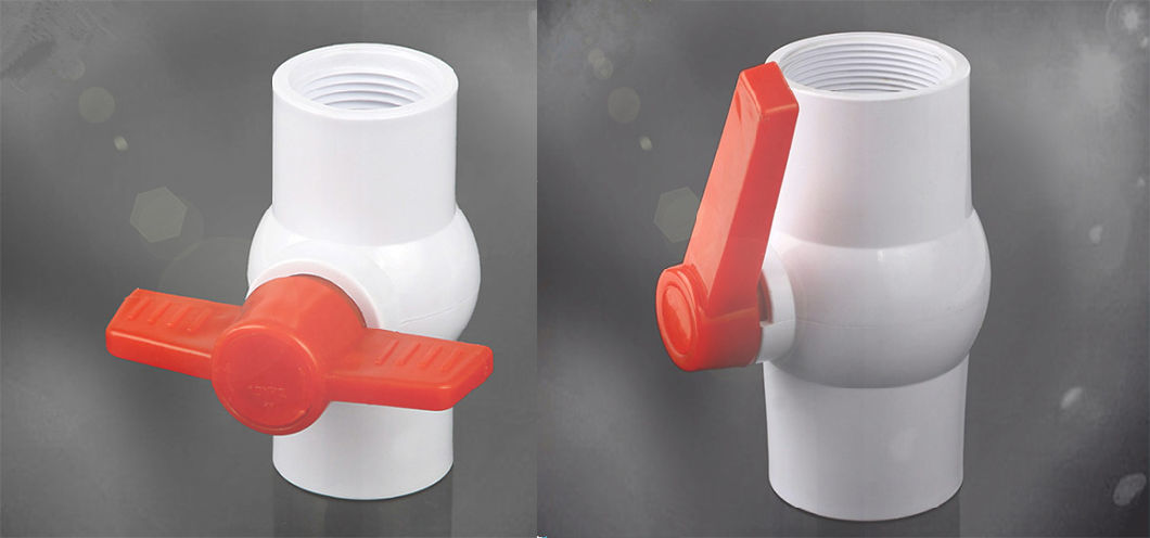 Socket and Threaded ASTM PVC Valve for Water Supply Use!