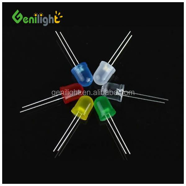 Quality 5mm Round Diode Genilight 8mm F8 LED Standard Transparent Electronic Components for sale