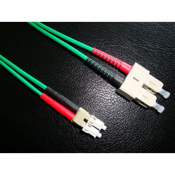 Quality OM3 Terminator Duplex LC TO SC Fiber Optic Patch Cord for sale