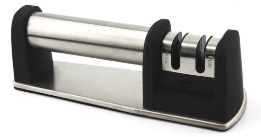Quality 2 Stage Kitchen Knife Sharpener With Stainless Steel Base Replace Sharpening for sale