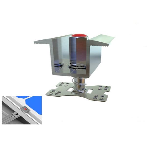 Quality Thin Film Frameless Solar Panel Clamps Semi Flexible Mounting Brackets Anodized for sale