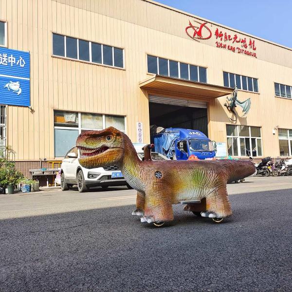Quality 350W Large Electronic Dinosaur Ride On Amusement Walking Dinosaur With Remote for sale