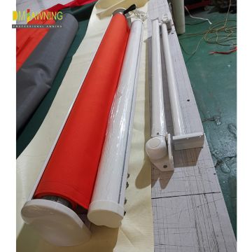 Quality Aluminum Retractable Window Awnings Drop Arm Remote Control Deck Awnings for sale