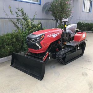 Quality Agricultural 50HP Dry Land Crawler Tractor , Gear Drive Garden Tractor For Farms for sale