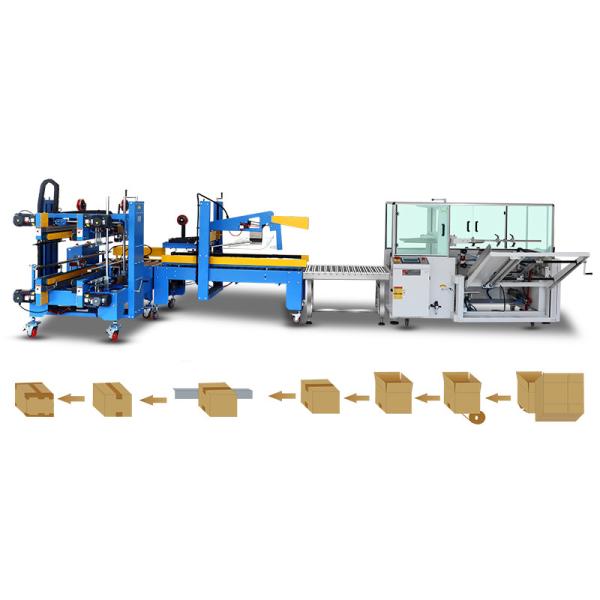 Quality Automatic Flaps Sealing Machine for Food Industry Packing Line Carton Case Box for sale
