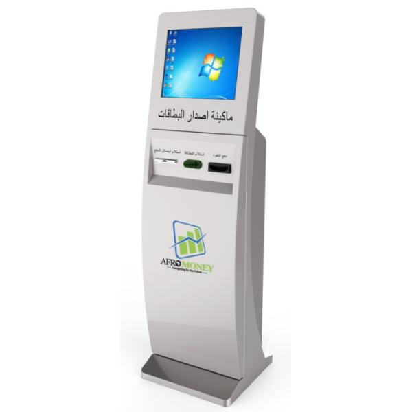 Quality J1900CPU Cash Dispenser Machine , 17''  Kiosk With Printer for sale