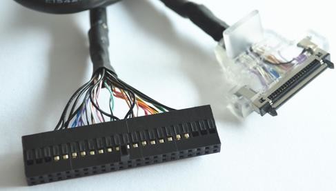 Quality 1M Length FI E30H Custom LVDS Cable Assembly For Lcd Monitor for sale