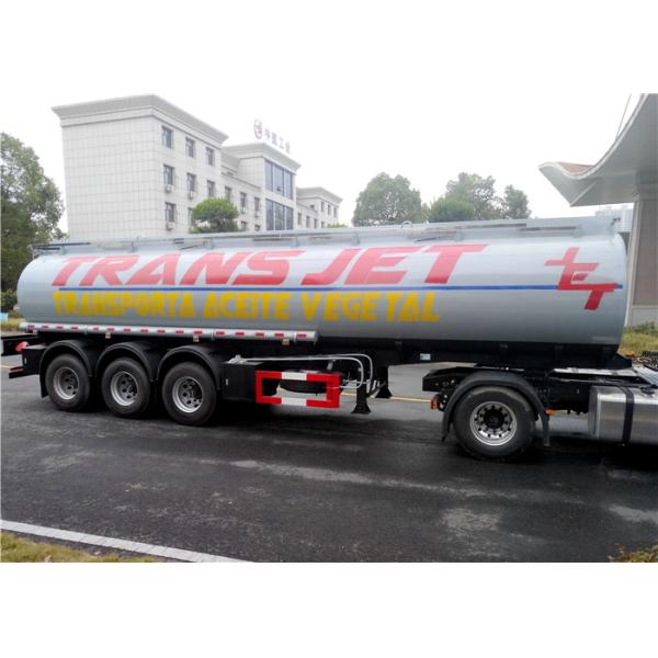 Quality Stainless Steel 30 Tons Fuel Tank Trailer Tri-Axle 35000L 35M3 Fuel Oil Transport Tank Semi trailer for sale