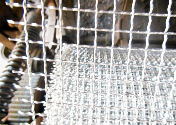 Quality Square Aluminum Crimped Wire Mesh 1 / 2