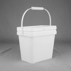Quality 3.5L Rectangular Plastic Bucket for Chemicals for sale
