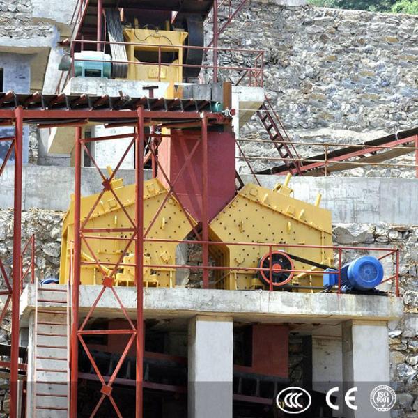 Quality Slag Stone Vertical Shaft Fine Impact Hammer Crusher 30 - 500tph for sale