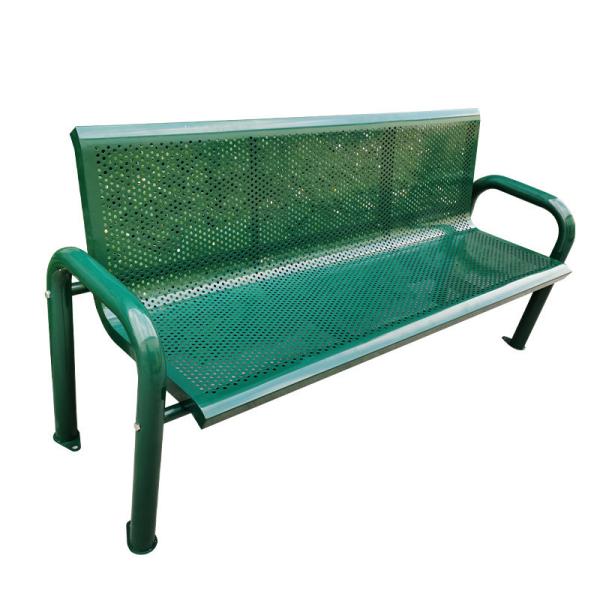 Quality Eletroplating Outdoor Metal Bench With Backs Cast Aluminum Garden Bench for sale