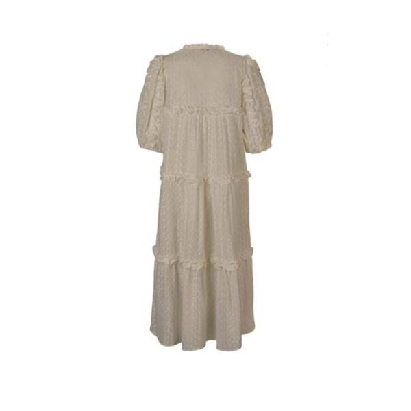 Quality Maxi Dress Summer Short Sleeves Cotton Jacquard for sale